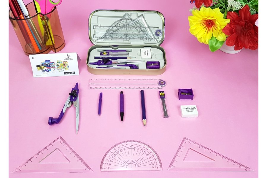 Buy Classmate Asteroid Geometry Box | An Extra Premium Geometry Set ...